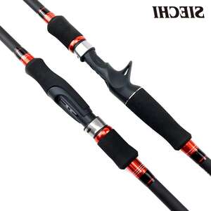 SIECHI Max Steel Rod Carbon Spinning Casting Въдица с въдица 1.8m 2.1m ...